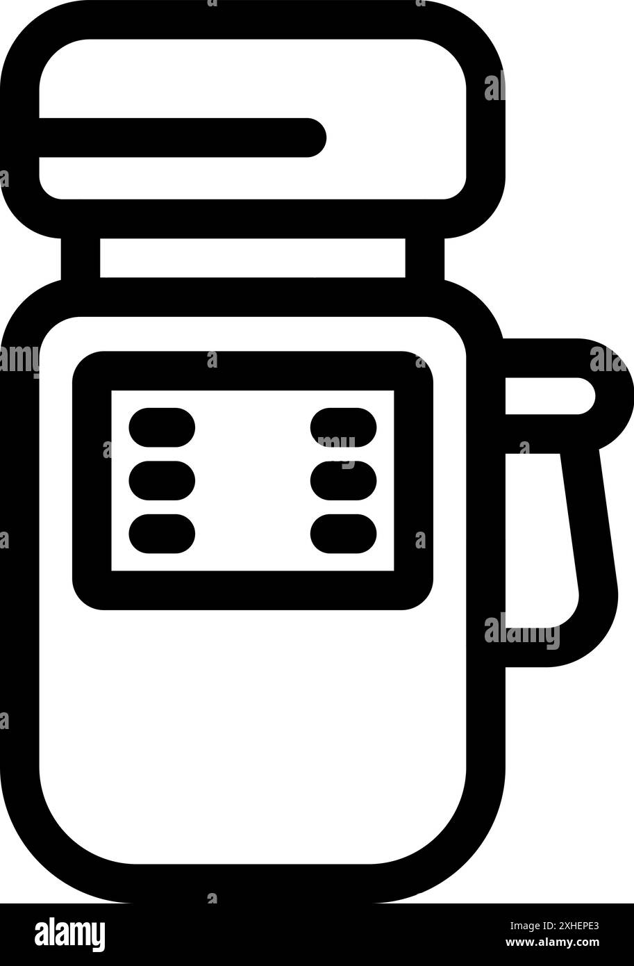 Simple icon of a gas station pump with a digital display showing price ...