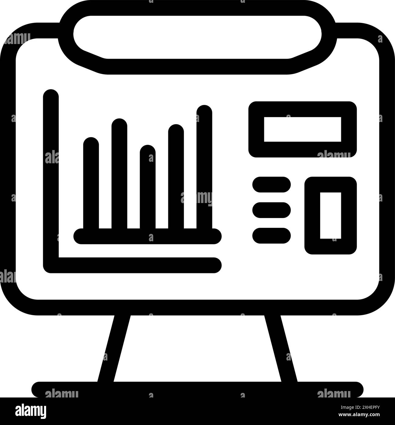 Modern computer screen displaying various charts and graphs, representing the analysis of market ...