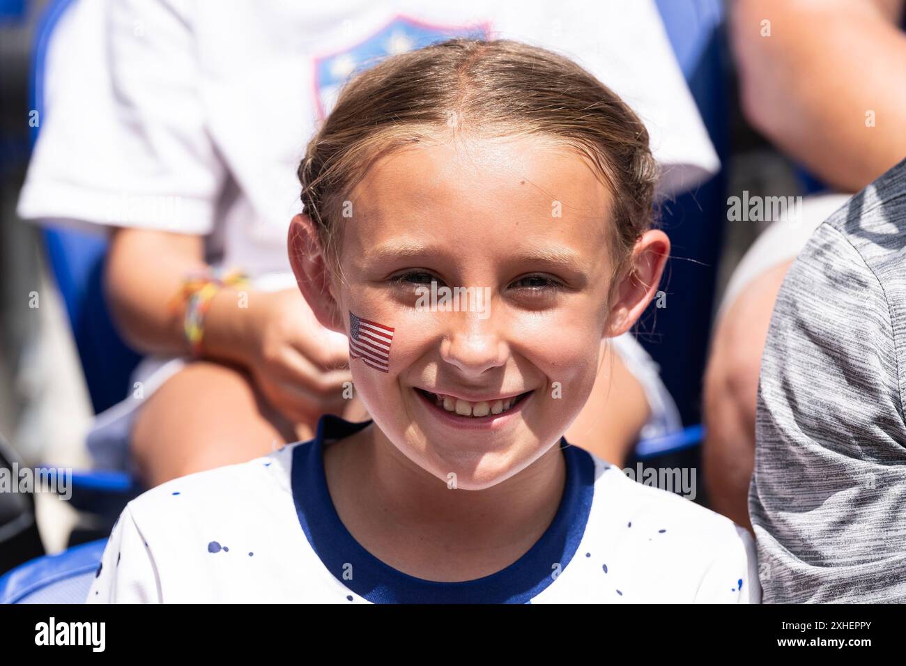 Harrison, USA. 13th July, 2024. Fans attend USWNT versus Mexico pre ...