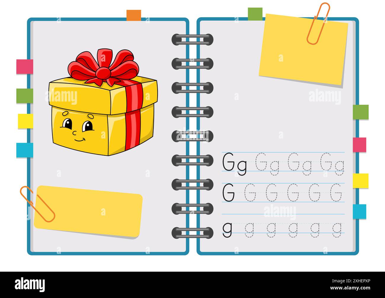 Writing letters - G. Tracing page. Practice sheet. Worksheet for kids ...