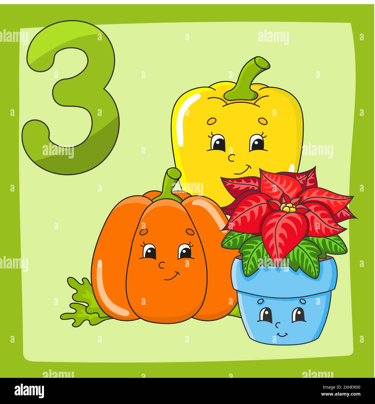 Learning numbers. Game for kids. Color activity page. Flashcard for ...