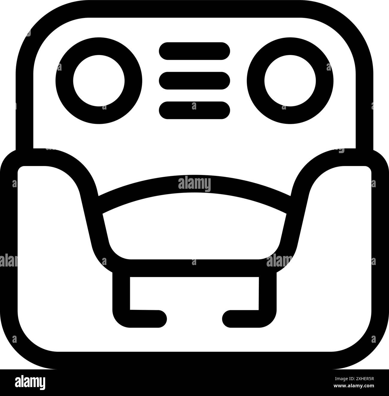 Simple black and white icon of a phone charging station, featuring a ...
