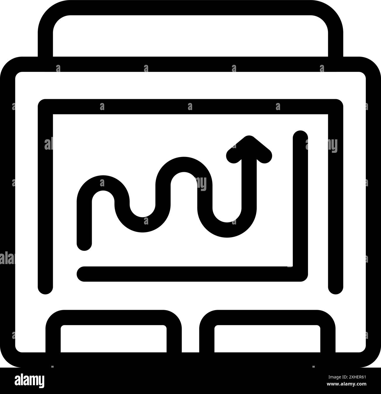 Mobile phone displaying graph Stock Vector Images - Alamy