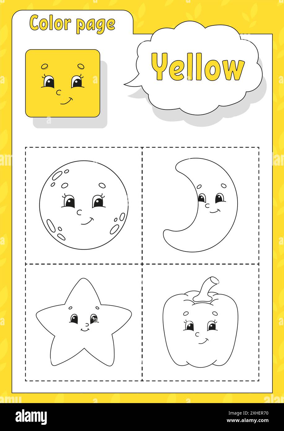 Coloring book. Learning colors. Color pictures. Flashcard for kids ...