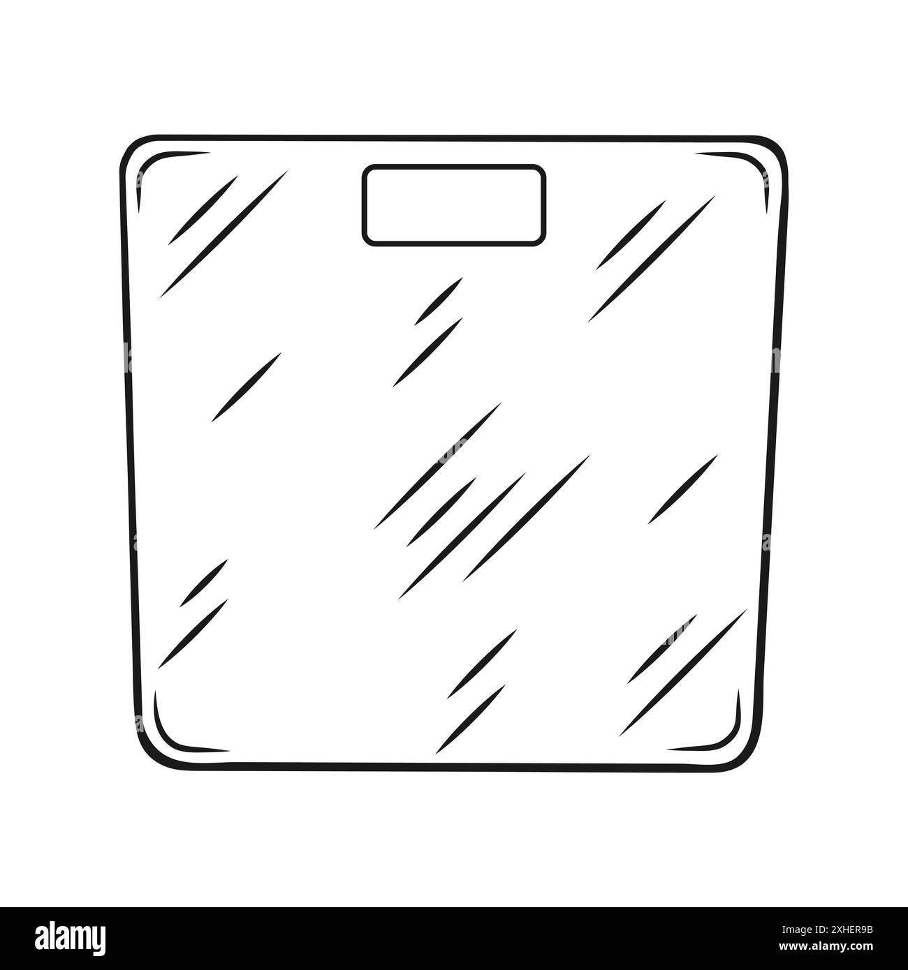 Outline silhouette scale. Design element. Vector illustration isolated ...