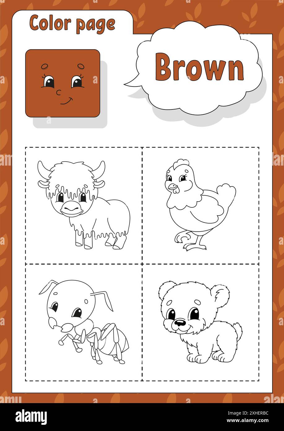 Coloring book. Learning colors. Color pictures. Flashcard for kids ...