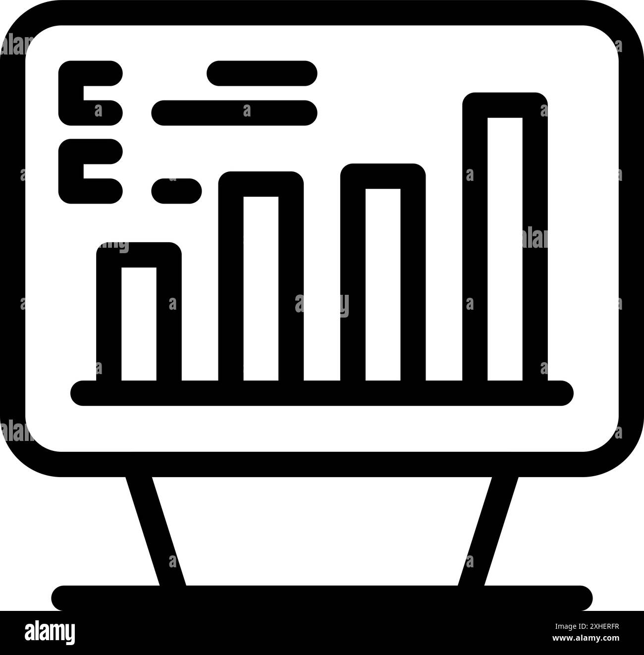 Financial chart displaying bars Black and White Stock Photos & Images ...
