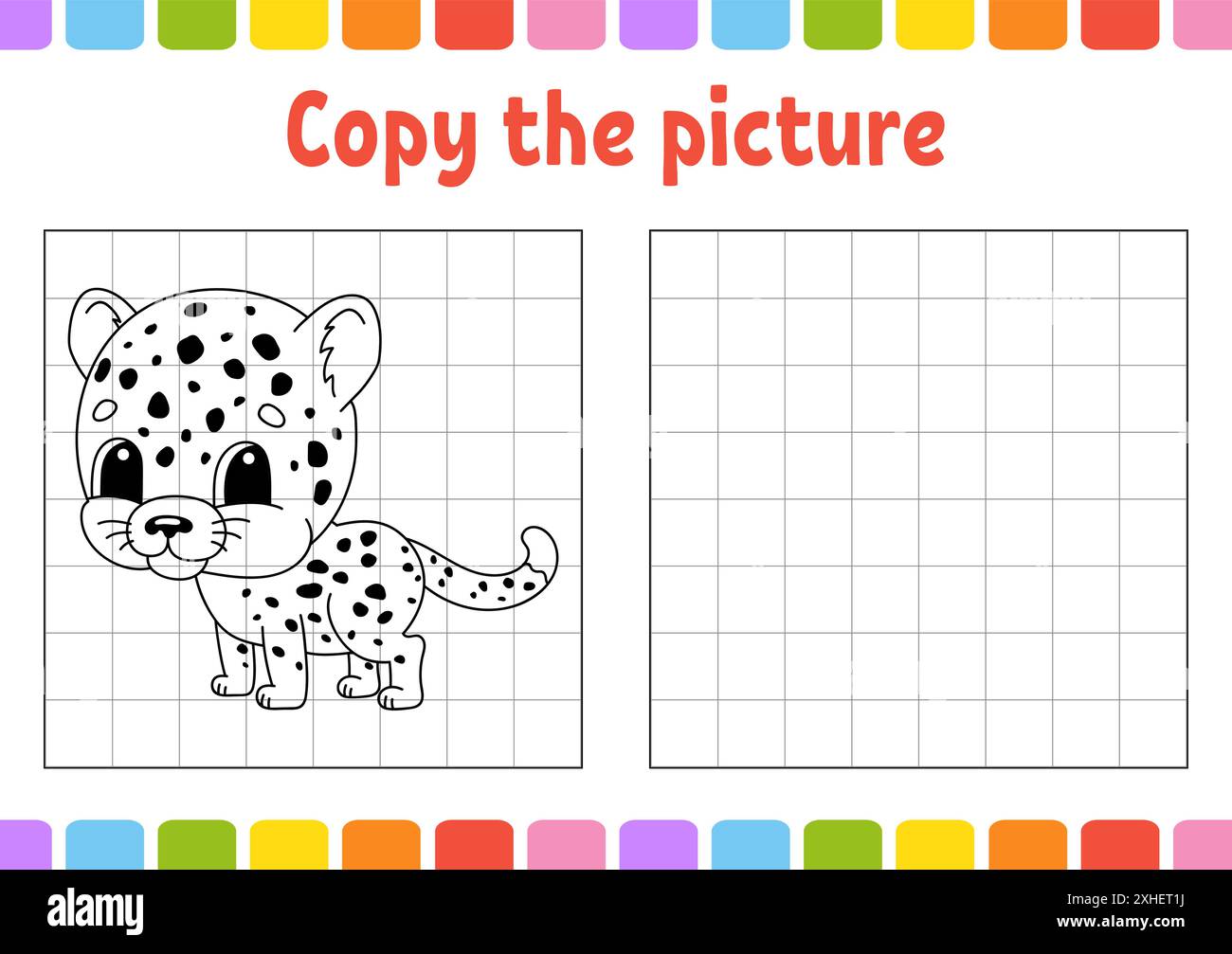 Copy the picture. Coloring book pages for kids. Education developing ...