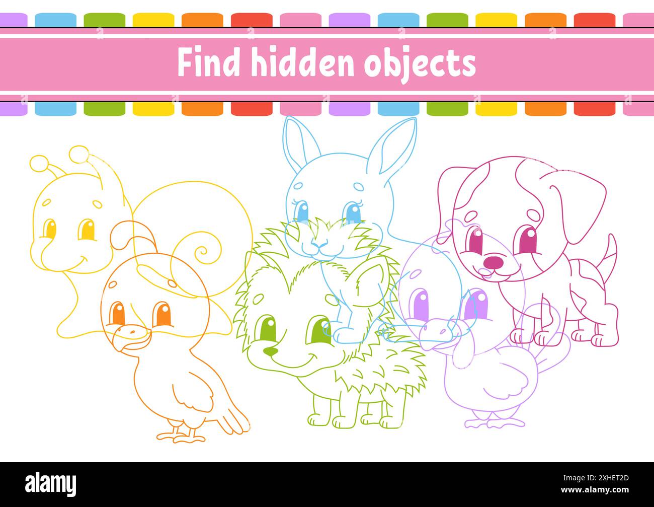 Find hidden object. Education developing worksheet. Activity page with ...