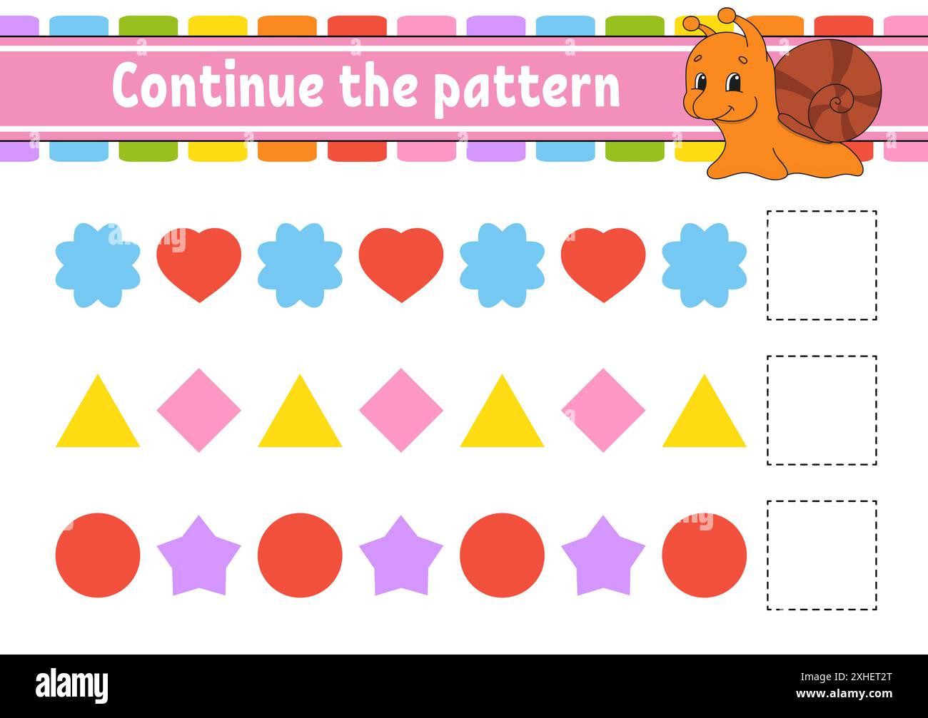 Continue the pattern. Education developing worksheet. Game for kids ...