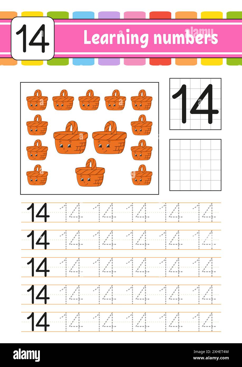 Trace and write numbers. Handwriting practice. Learning numbers for ...