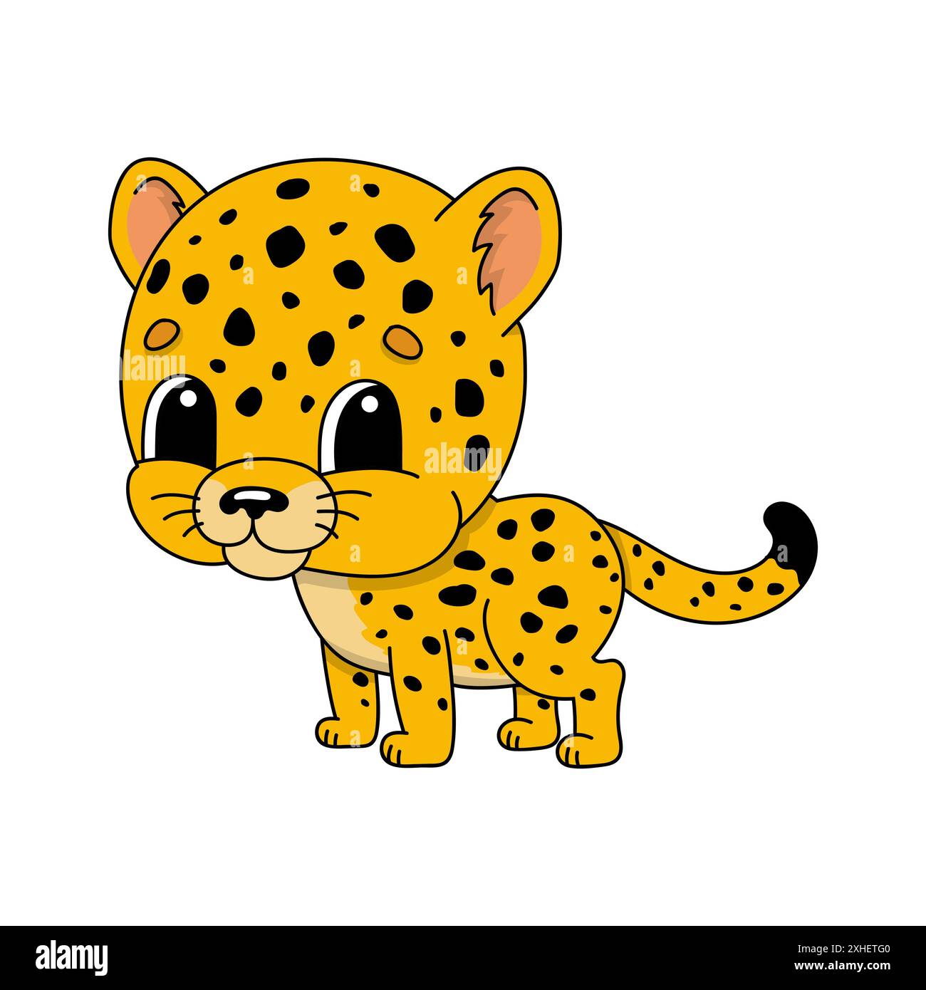 Cute character. Colorful vector illustration. Cartoon style. Isolated ...