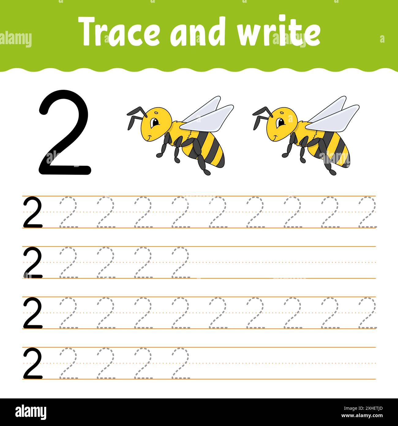 Learn Numbers. Trace and write. Handwriting practice. Learning numbers ...