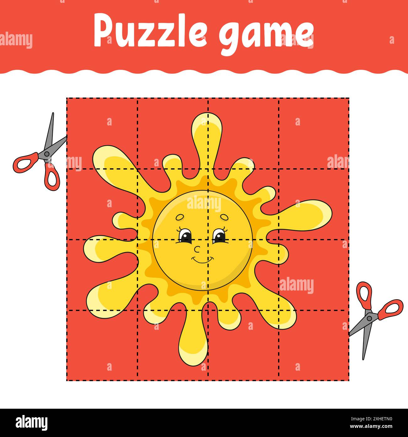Puzzle game for kids. Education developing worksheet. Learning game for ...