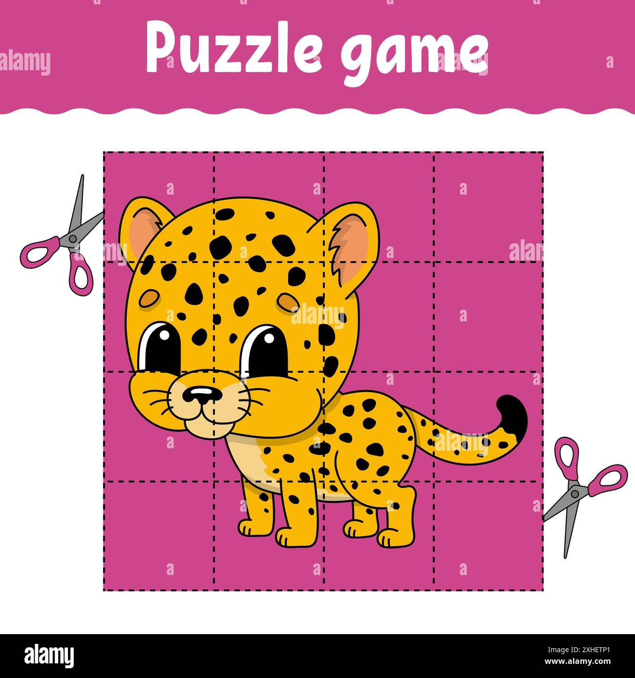 Puzzle game for kids. Education developing worksheet. Learning game for ...