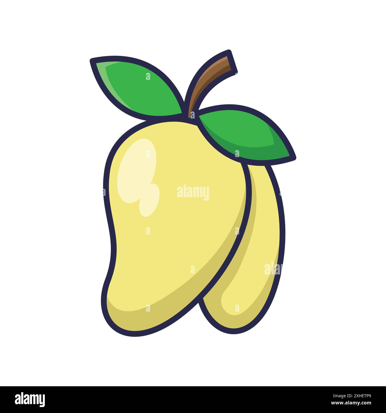 mango fruit icon vector design template in white background Stock ...