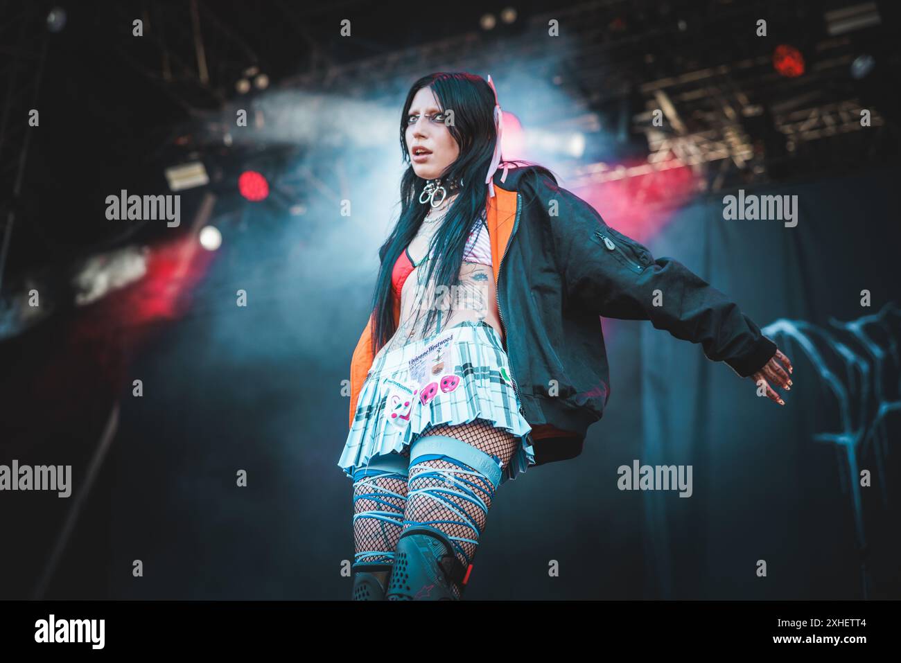 Copenhagen, Denmark. 20th, June 2024. The American singer DeathbyRomy ...