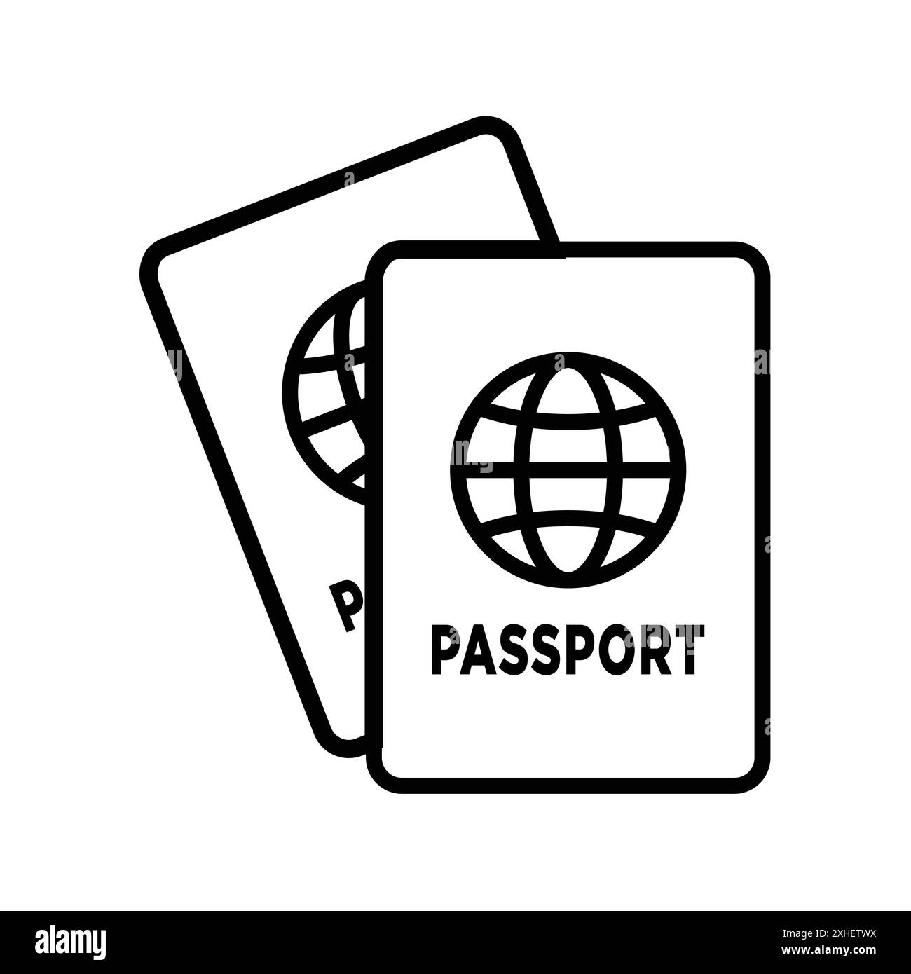 passport icon vector design template in white background Stock Vector ...