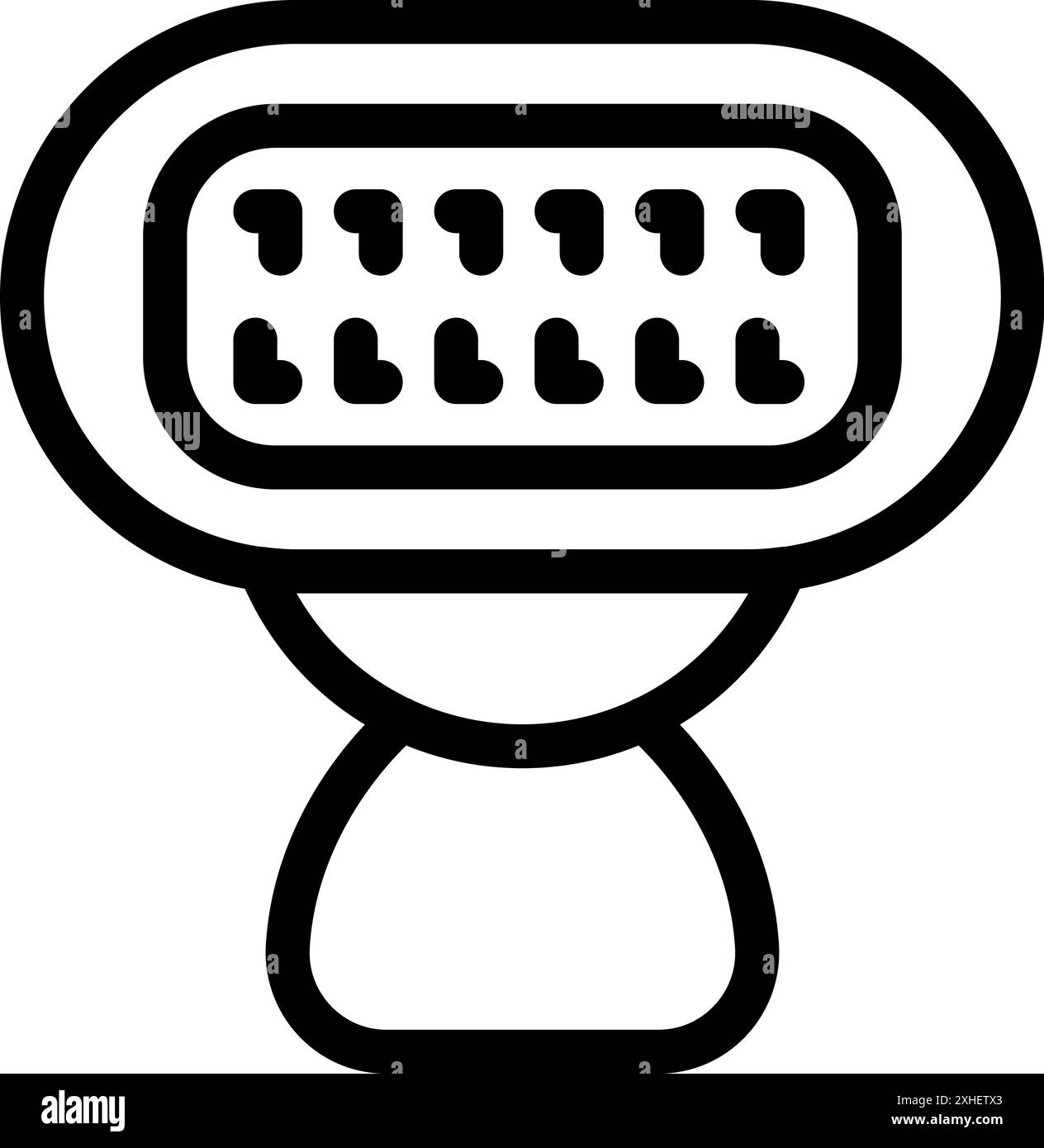 Line art icon of a barcode scanner scanning a retail product code Stock Vector Image & Art - Alamy