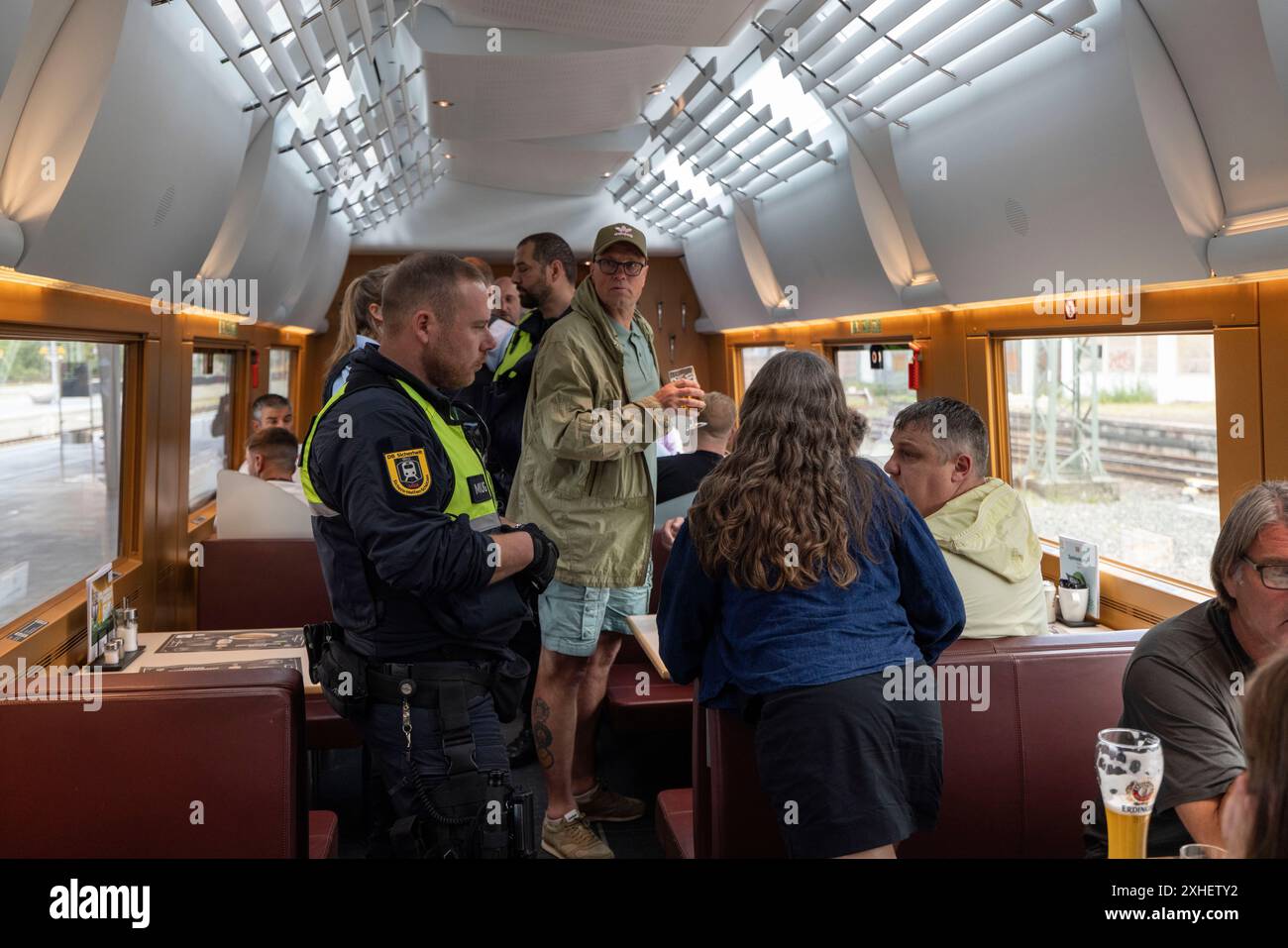 PHOTO:JEFF GILBERT 13th July 2024. England fans from the German ICE ...