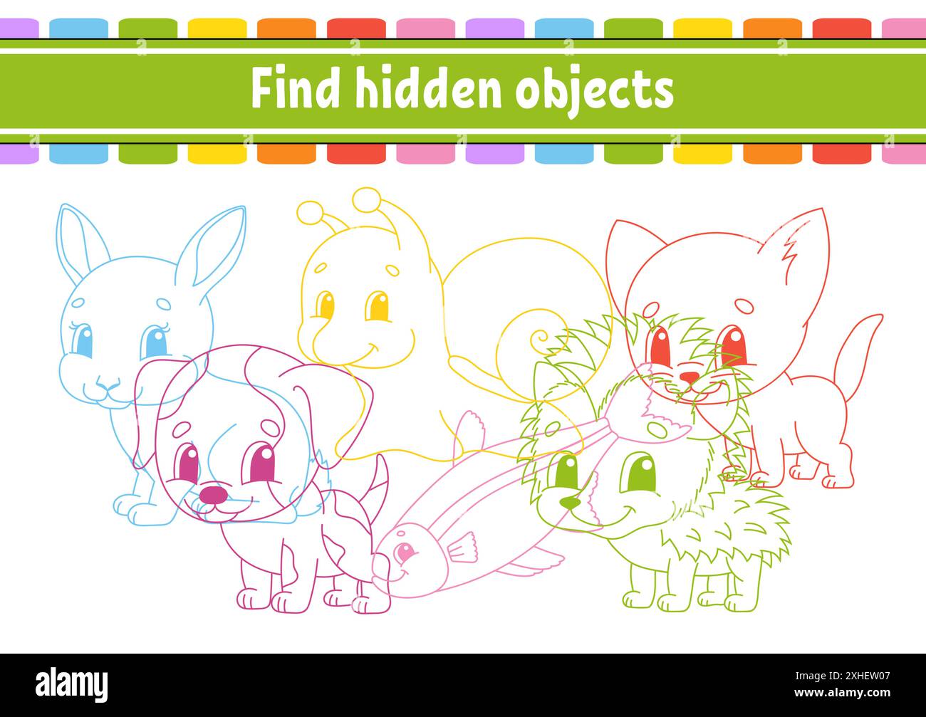 Find hidden object. Education developing worksheet. Activity page with ...