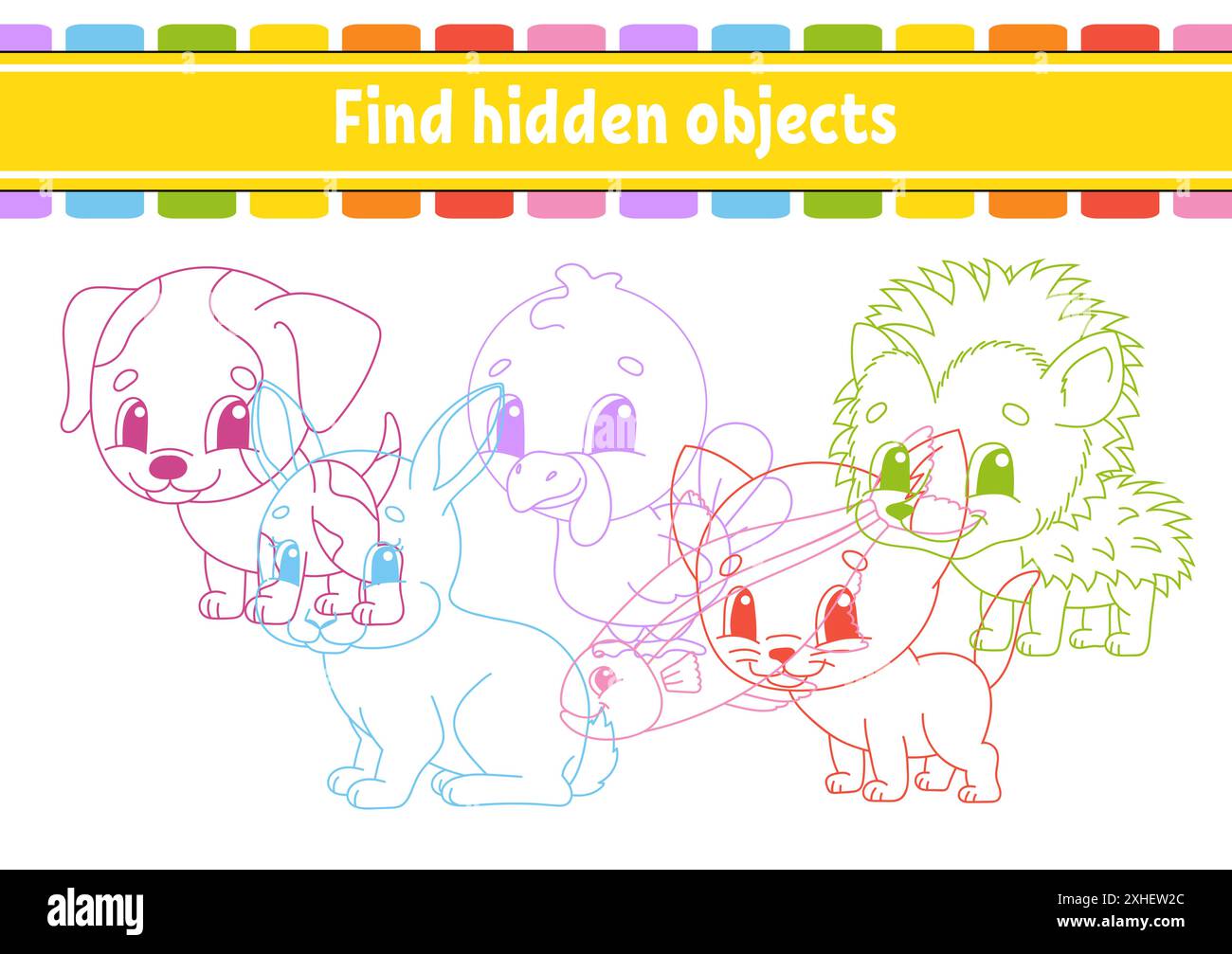 Find hidden object. Education developing worksheet. Activity page with ...