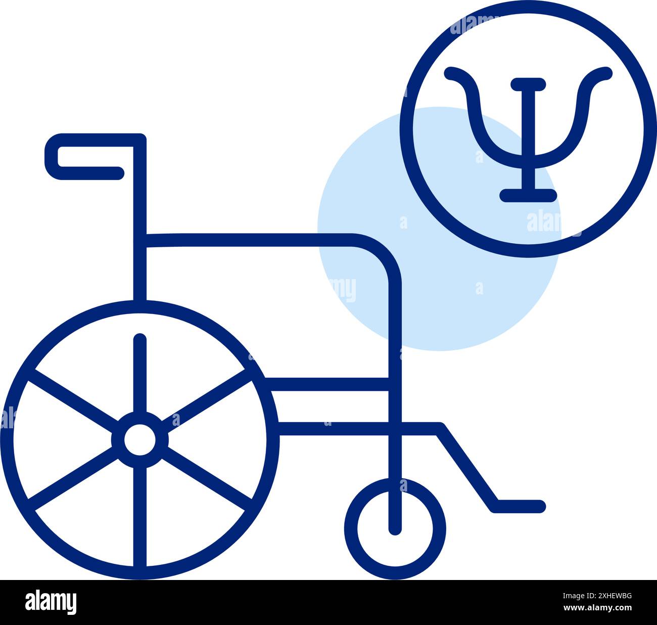 Wheelchair and psychotherapy symbol. Disabled people mental health ... Wheelchair and psychotherapy symbol. Disabled people mental health ...