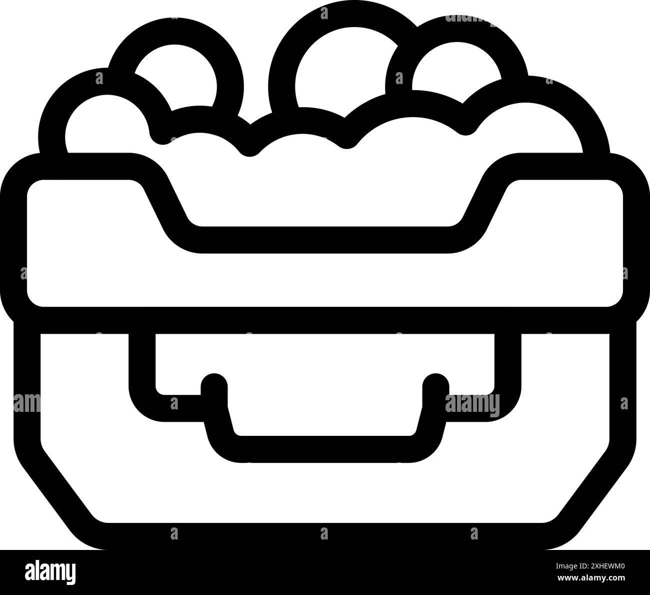 Laundry basket hamper clean Stock Vector Images - Alamy