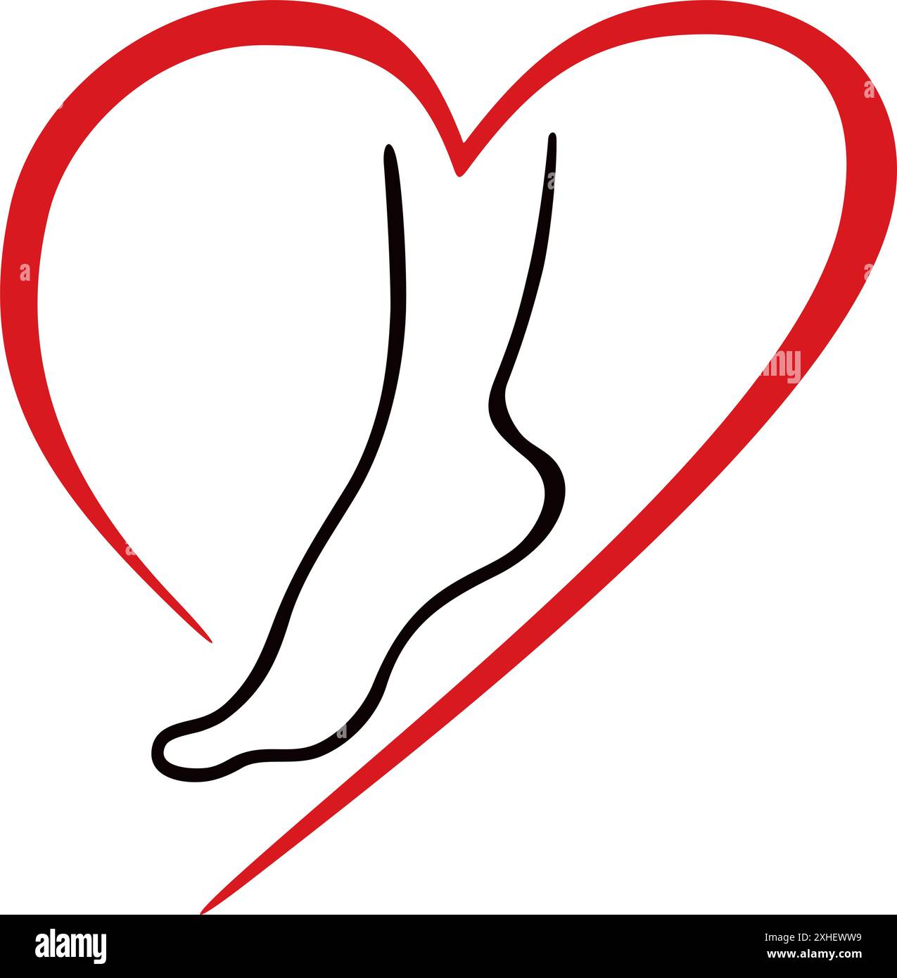 Foot care and podiatry symbol Stock Vector Image & Art - Alamy