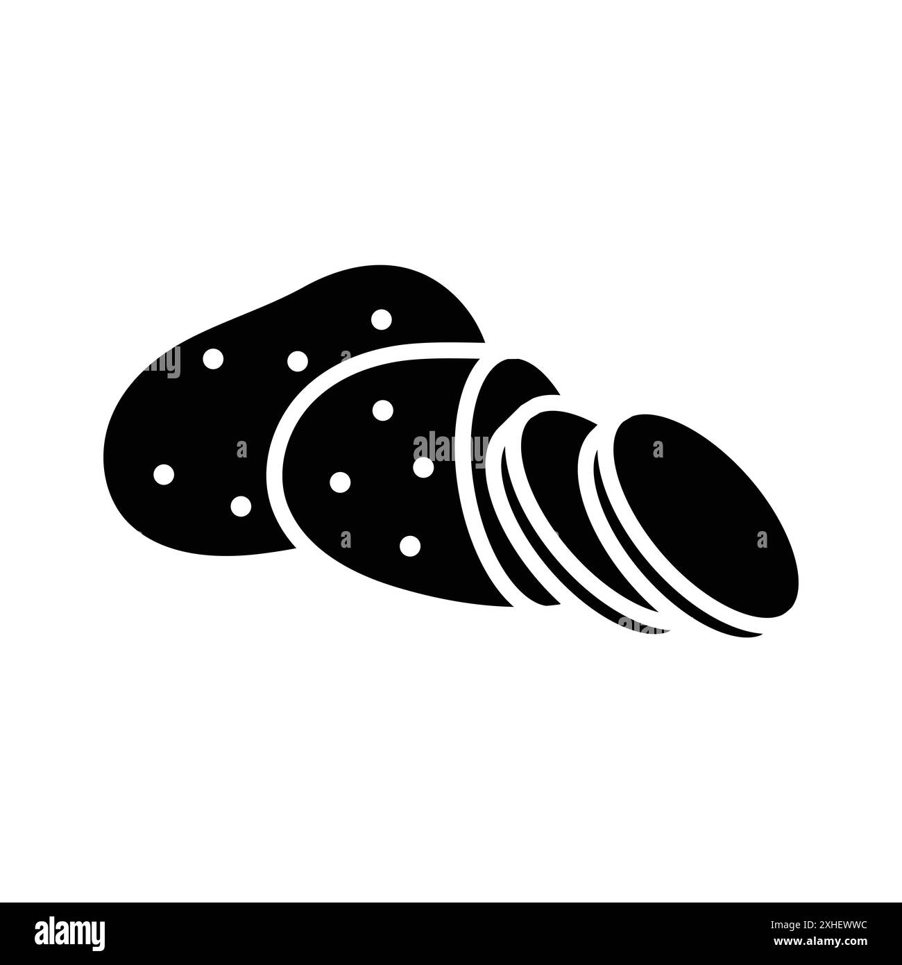 potato icon vector design template in white background Stock Vector ...