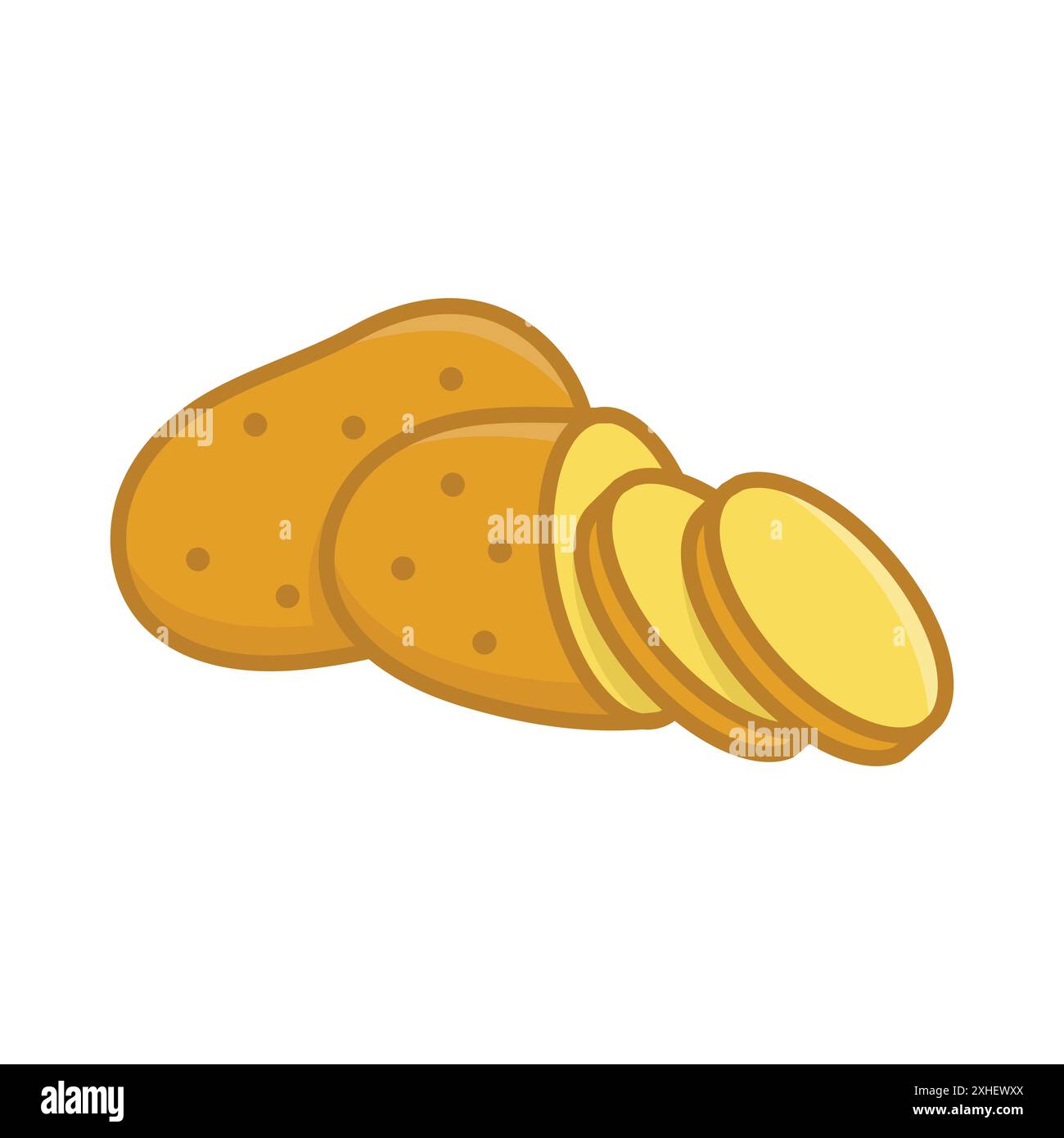 Sweet potato illustration Stock Vector Images - Alamy