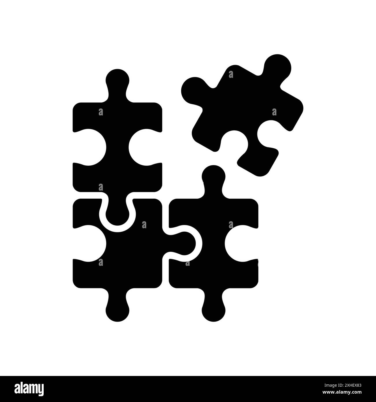 puzzle icon vector design template in white background Stock Vector ...