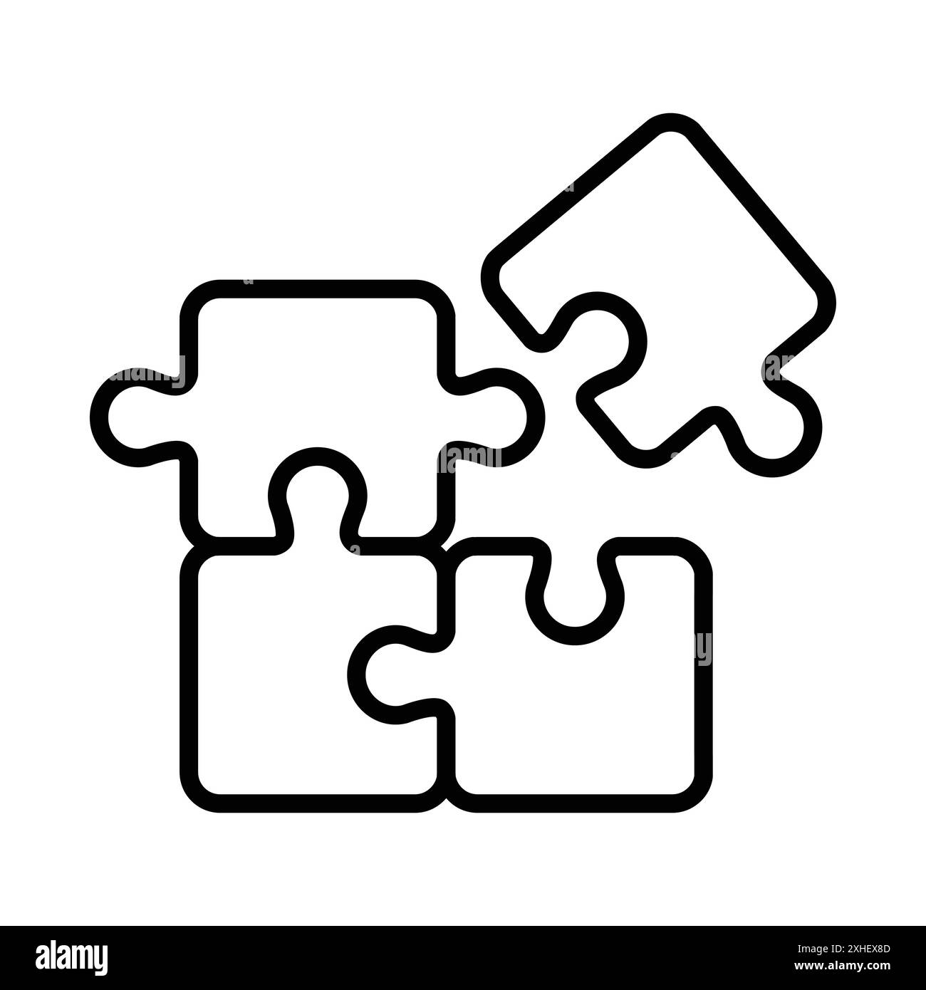puzzle icon vector design template in white background Stock Vector ...