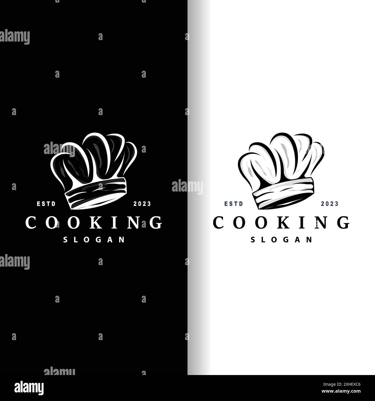 Chef Logo Design Cooking Inspiration And Chef Hat With Simple Lines For ...
