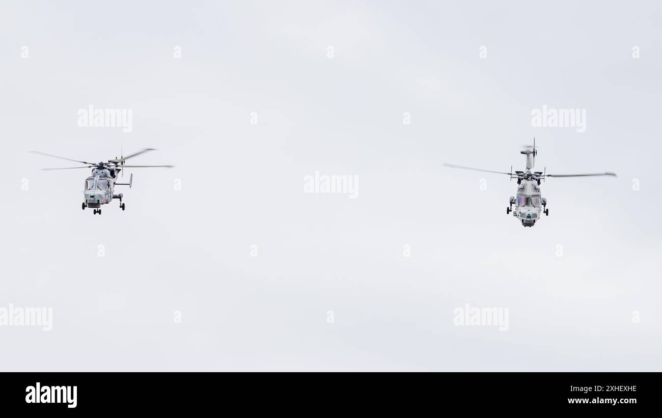 Wildcat HMA2 due which make up the Black Cats Helicopter Display Team ...