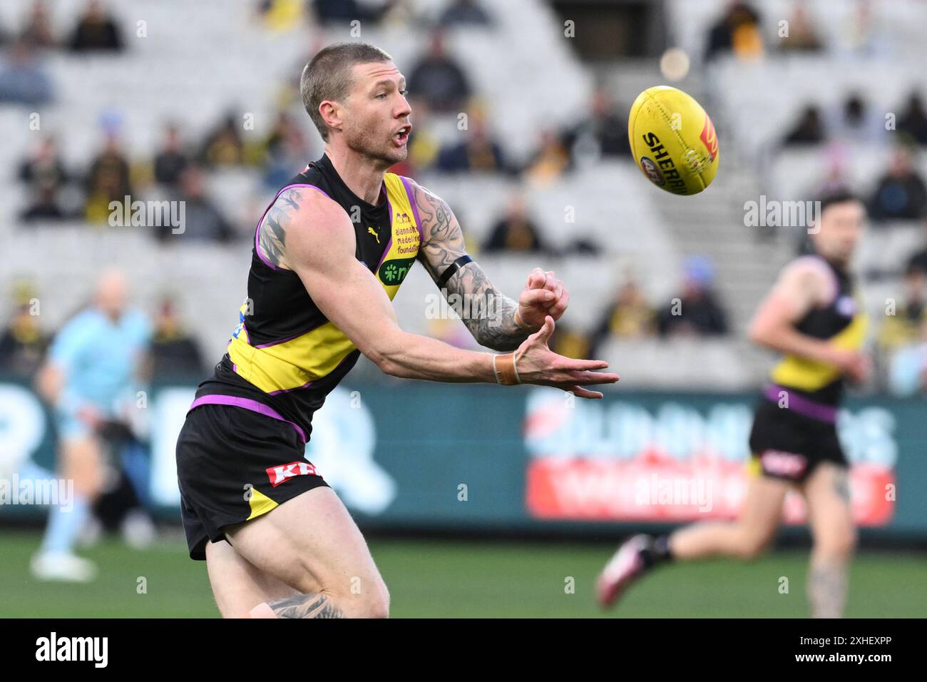 Melbourne, Australia. 14th July, 2024. Nathan Broad of Richmond during ...