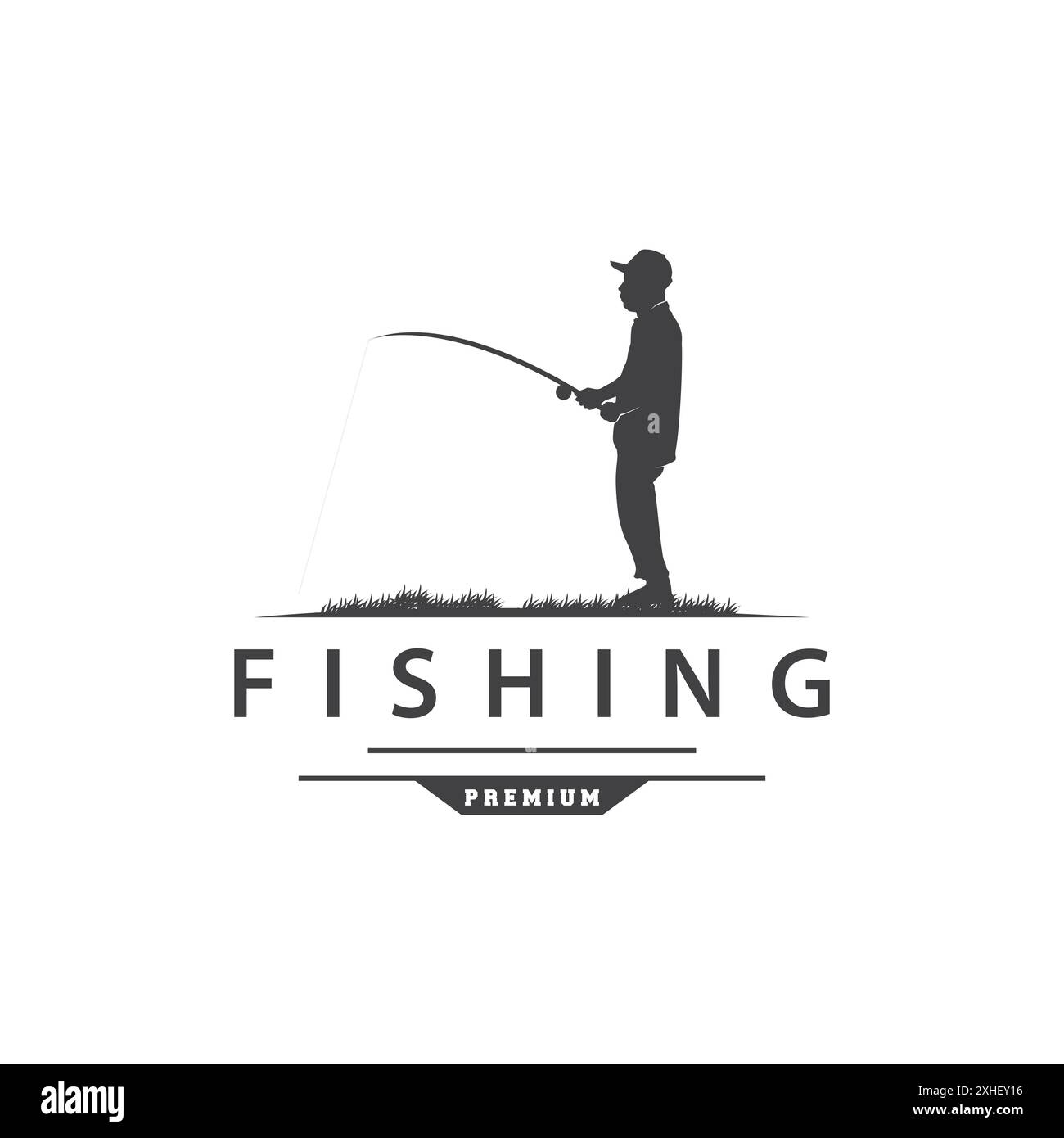 Freshwater angler design Stock Vector Images - Alamy