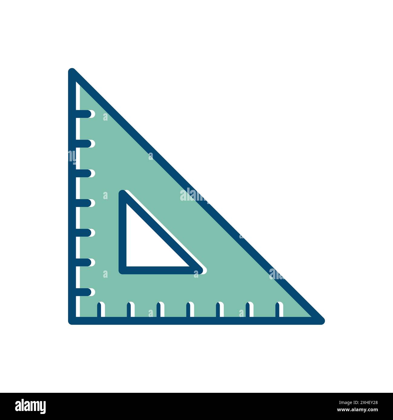 ruler icon vector design template in white background Stock Vector ...