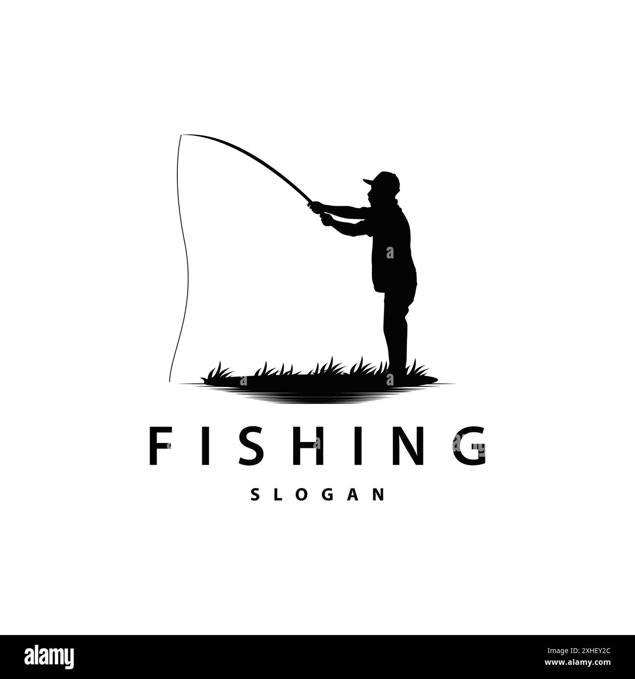 Freshwater angler design Cut Out Stock Images & Pictures - Alamy