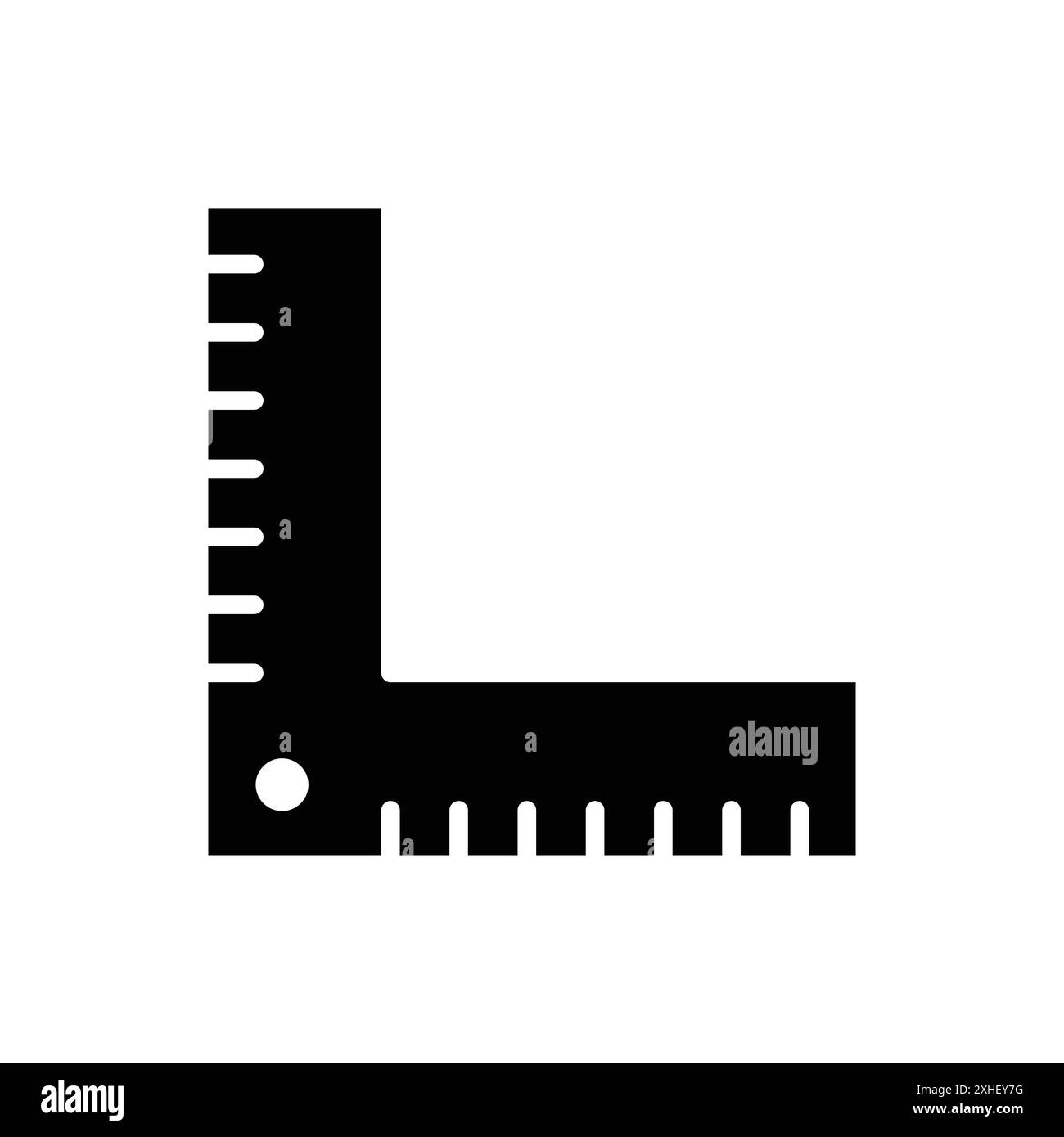 ruler icon vector design template in white background Stock Vector ...