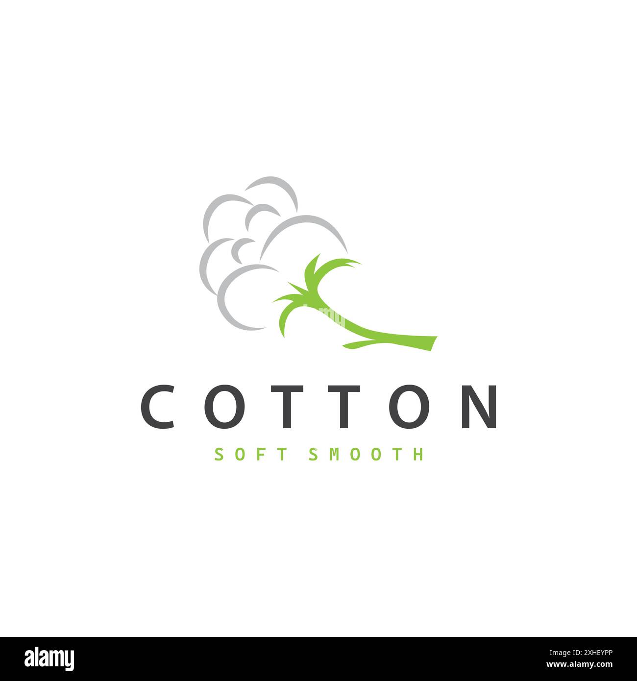 Cotton Plant Logo Cotton Logo, Soft Cotton Flower Design Vector...