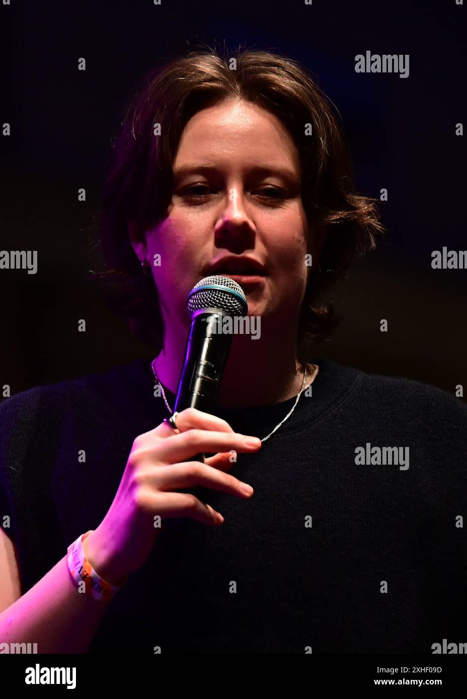 LONDON, ENGLAND - JULY 13 2024: Chloe Petts performs at the ...