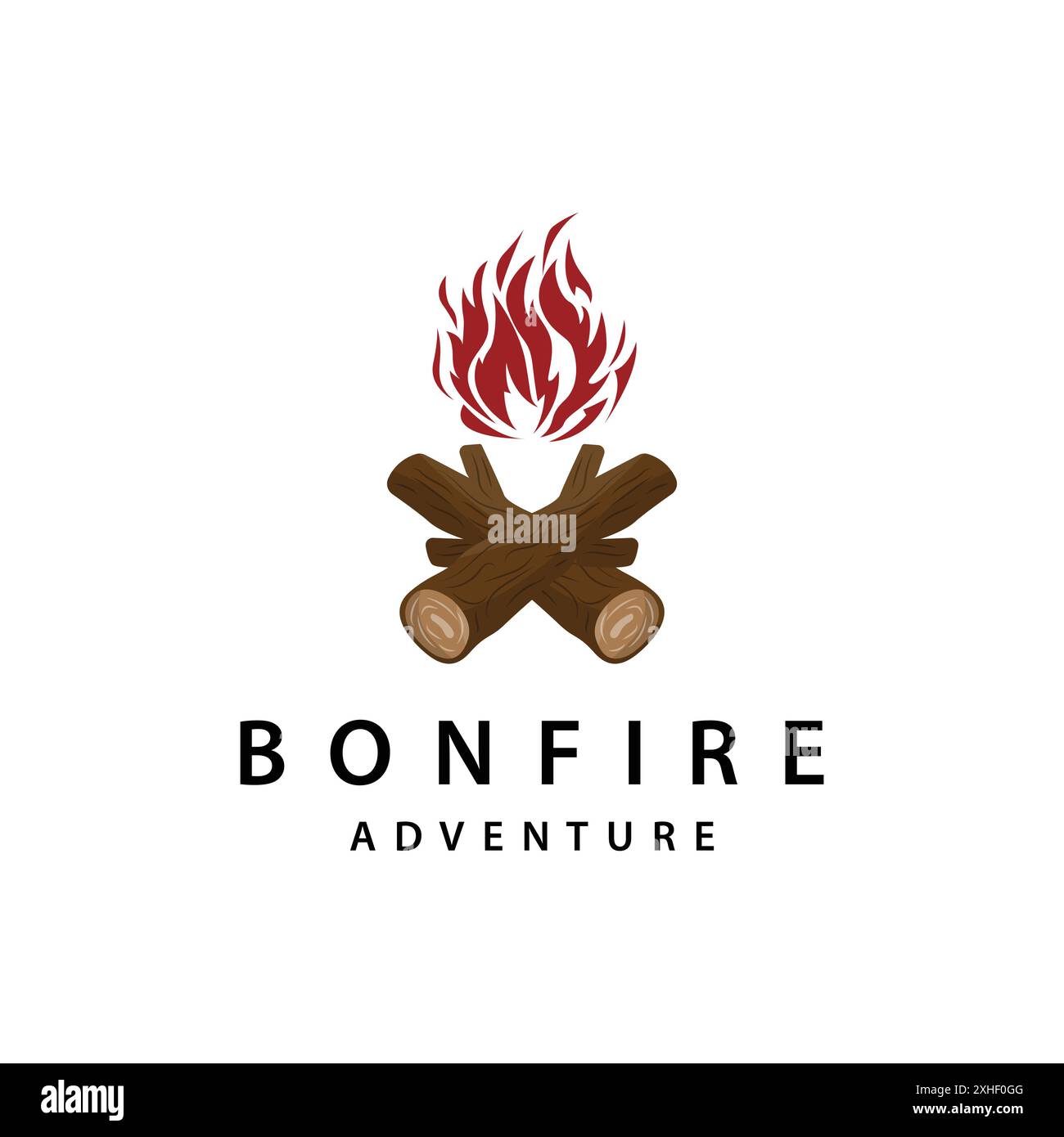 Campfire logo hi-res stock photography and images - Alamy