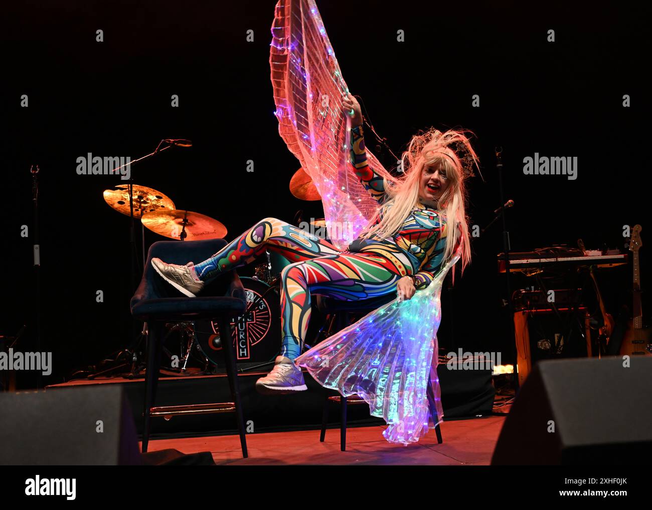 LONDON, ENGLAND - JULY 13 2024: Katie Mcleod performs at the ...