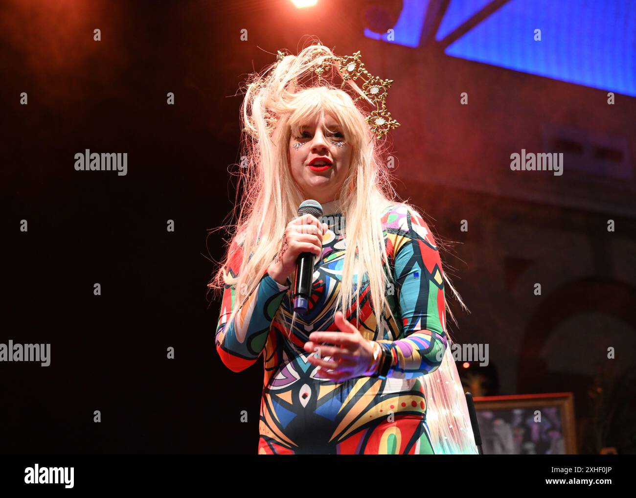 LONDON, ENGLAND - JULY 13 2024: Katie Mcleod performs at the ...