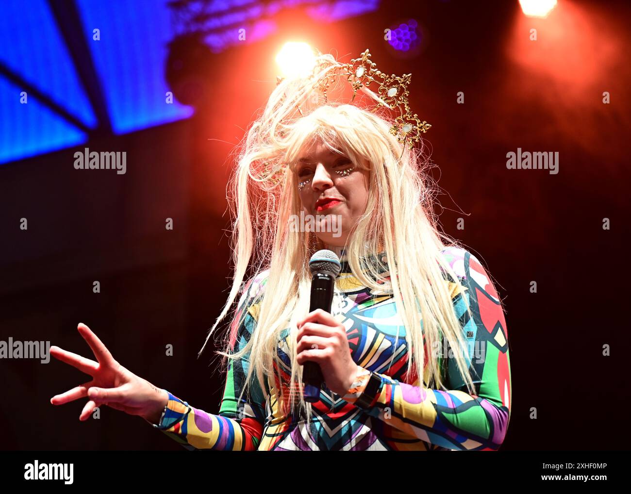 LONDON, ENGLAND - JULY 13 2024: Katie Mcleod performs at the ...