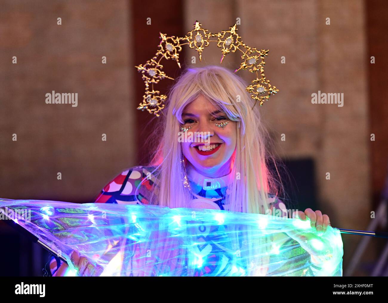 LONDON, ENGLAND - JULY 13 2024: Katie Mcleod performs at the ...