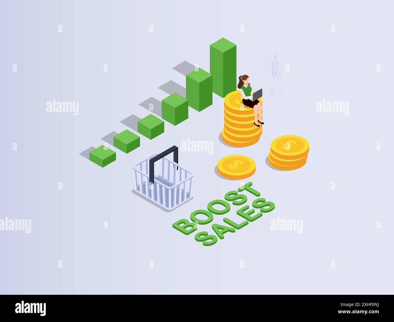 Sales sitting Stock Vector Images - Alamy