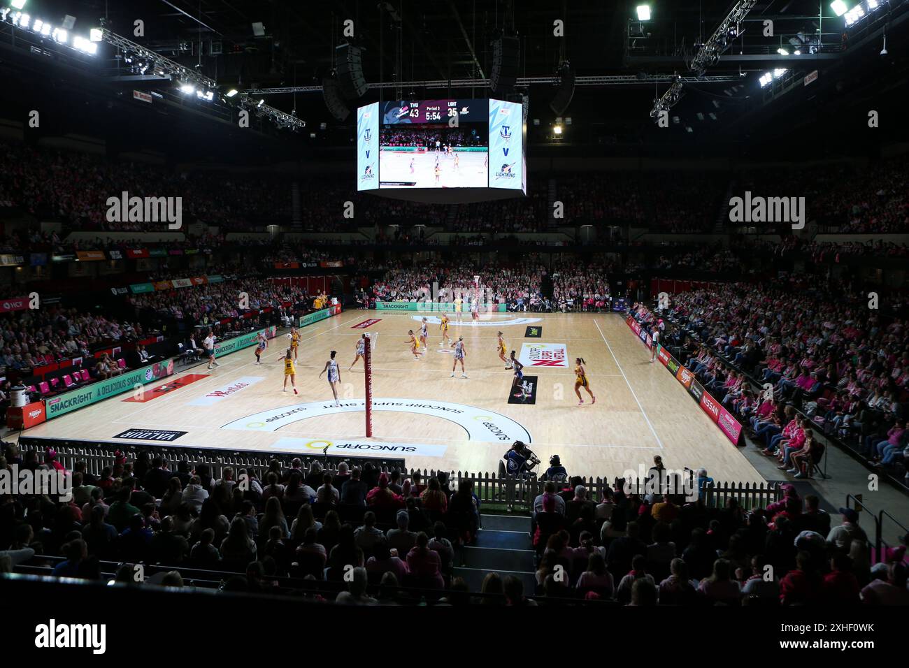 Adelaide, Australia. 14th July, 2024. Crowd during the Super Netball ...