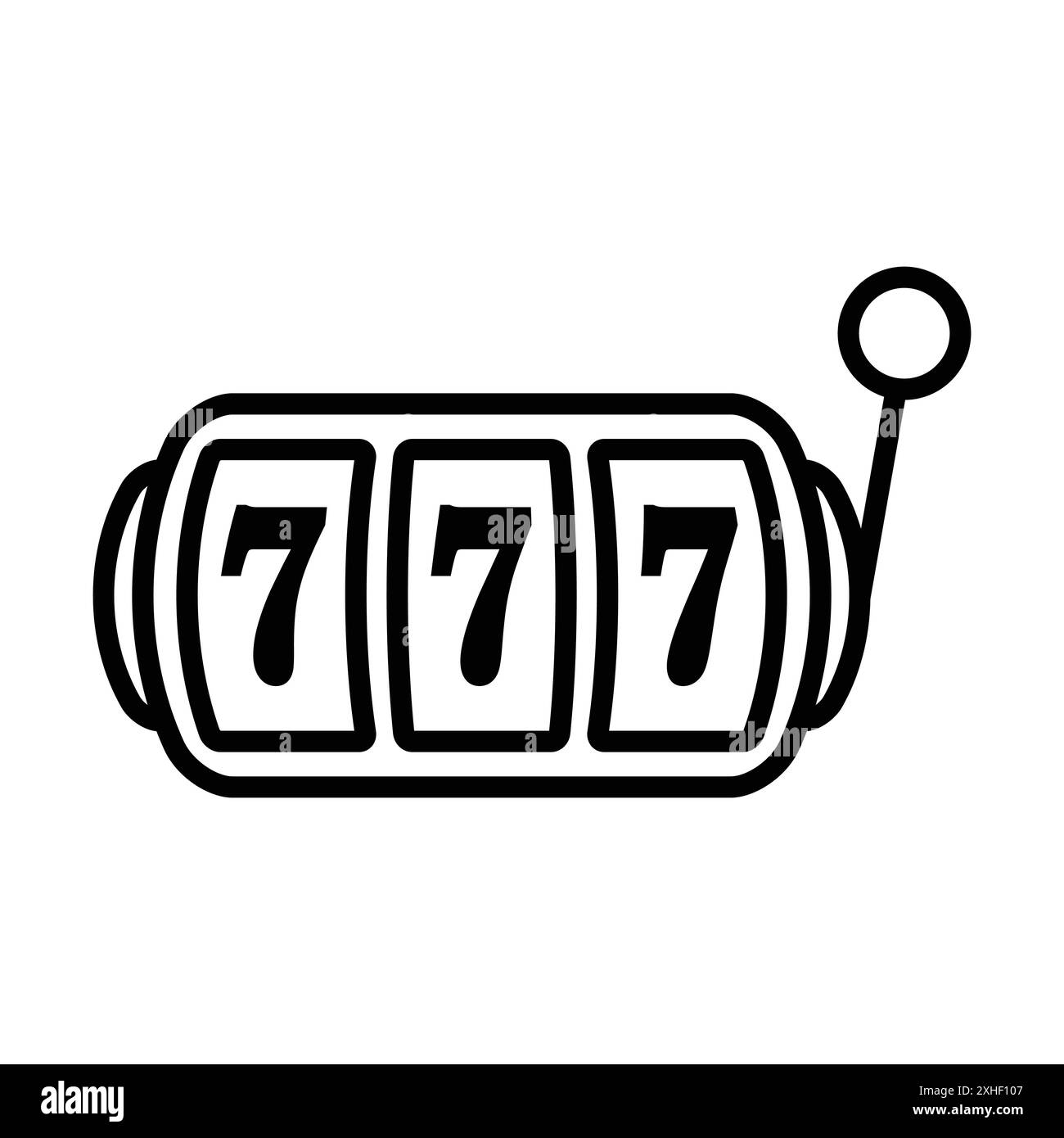 Spin win slot machine in Stock Vector Images - Alamy